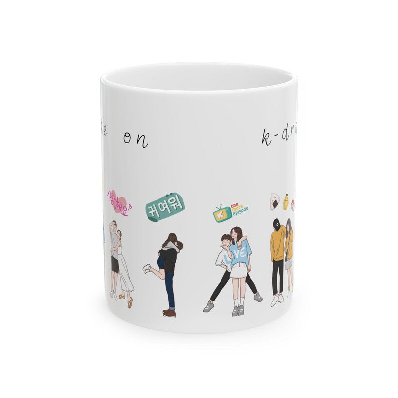 Ceramic Mug, (11oz,korean Drama Aesthetic Fanatic Mug, Kdrama Addict ...