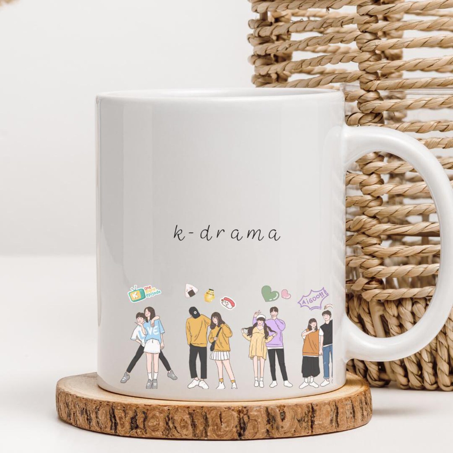 Ceramic Mug, (11oz,korean Drama Aesthetic Fanatic Mug, Kdrama Addict ...