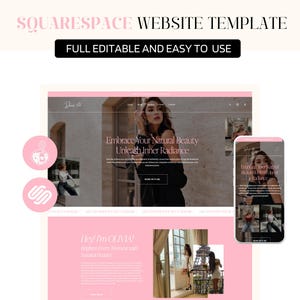 Squarespace Template, Squarespace Makeup Website Template, Squarespace ...
