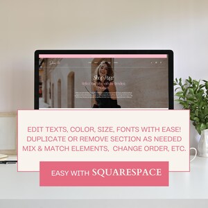 Squarespace Template, Squarespace Makeup Website Template, Squarespace ...