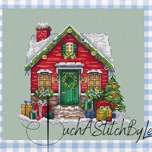 Christmas House Cross Stitch Pattern, Cross Stitch Pattern PDF ...