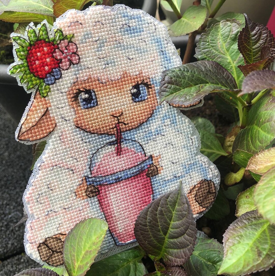 Sheep Cross Stitch, Cross Stitch Pattern Sheep, Cute Sheep Pattern ...