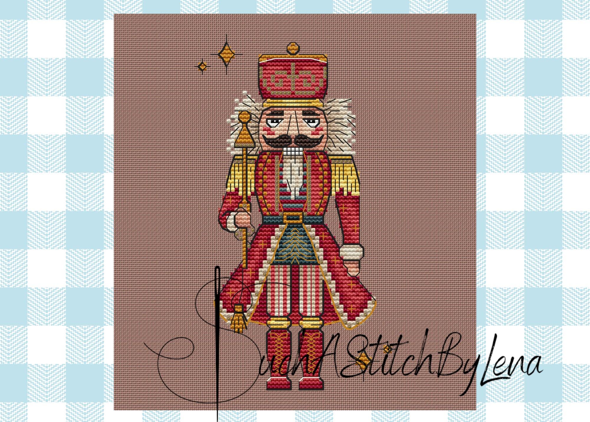Nutcracker Cross Stitch Pattern | Christmas Soldier Embroidery (PDF ...