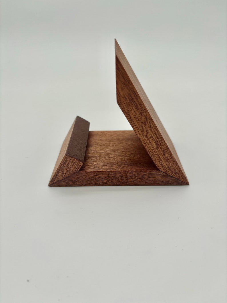 Handmade Sapele Wood Cellphone Holder - New - Etsy
