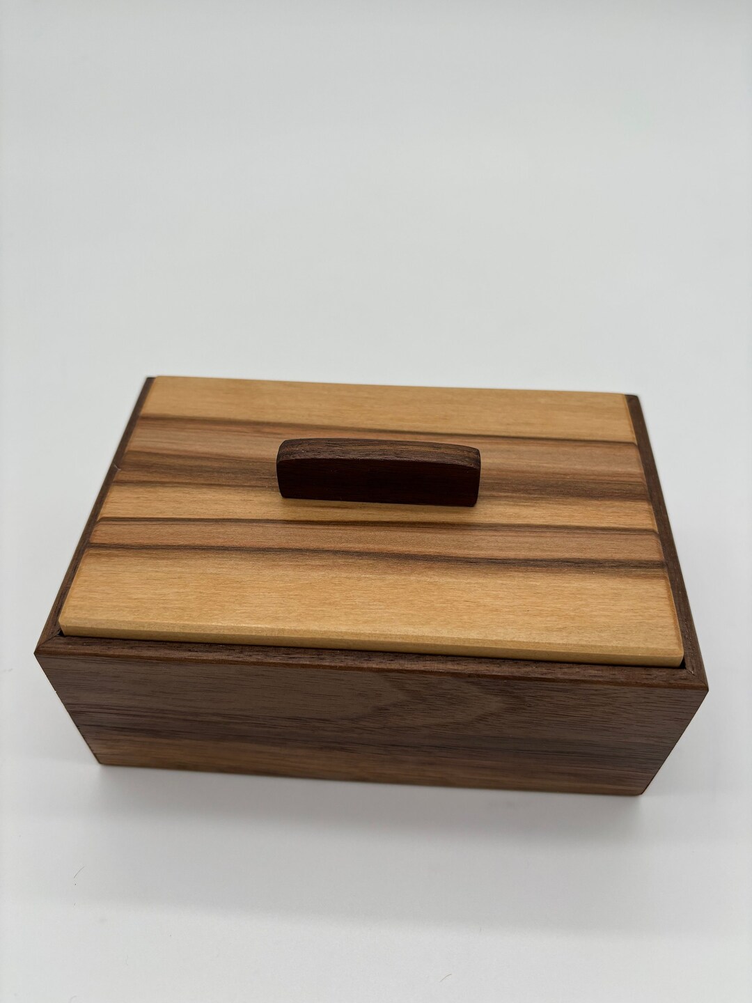 Handmade Wooden Trinket Box New (black Walnut and Gumwood) - Etsy
