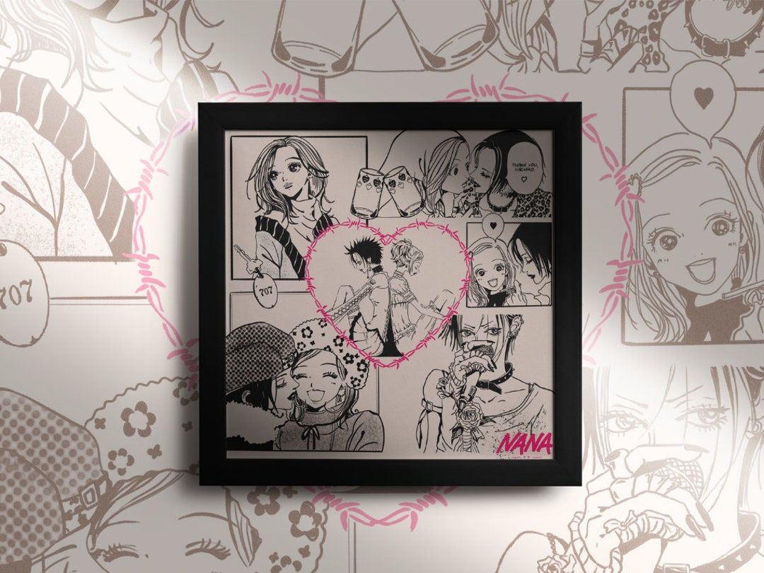 Nana Anime Digital Print Illustrations of Nana and Hachi - Etsy