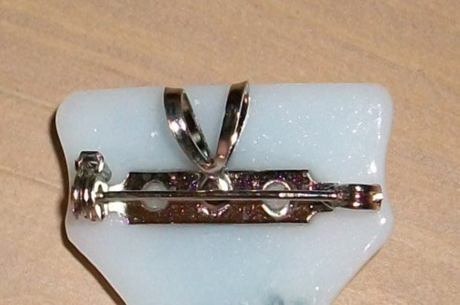 Winter Sky I Pendant-pin / Fused Dichroic Art Glass/ Naas Art / - Etsy