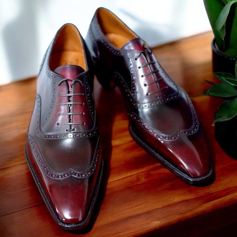 Wing Tip Oxfords - Etsy