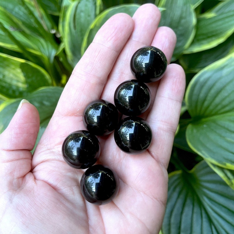 Obsidian. Beads 20mm - Etsy