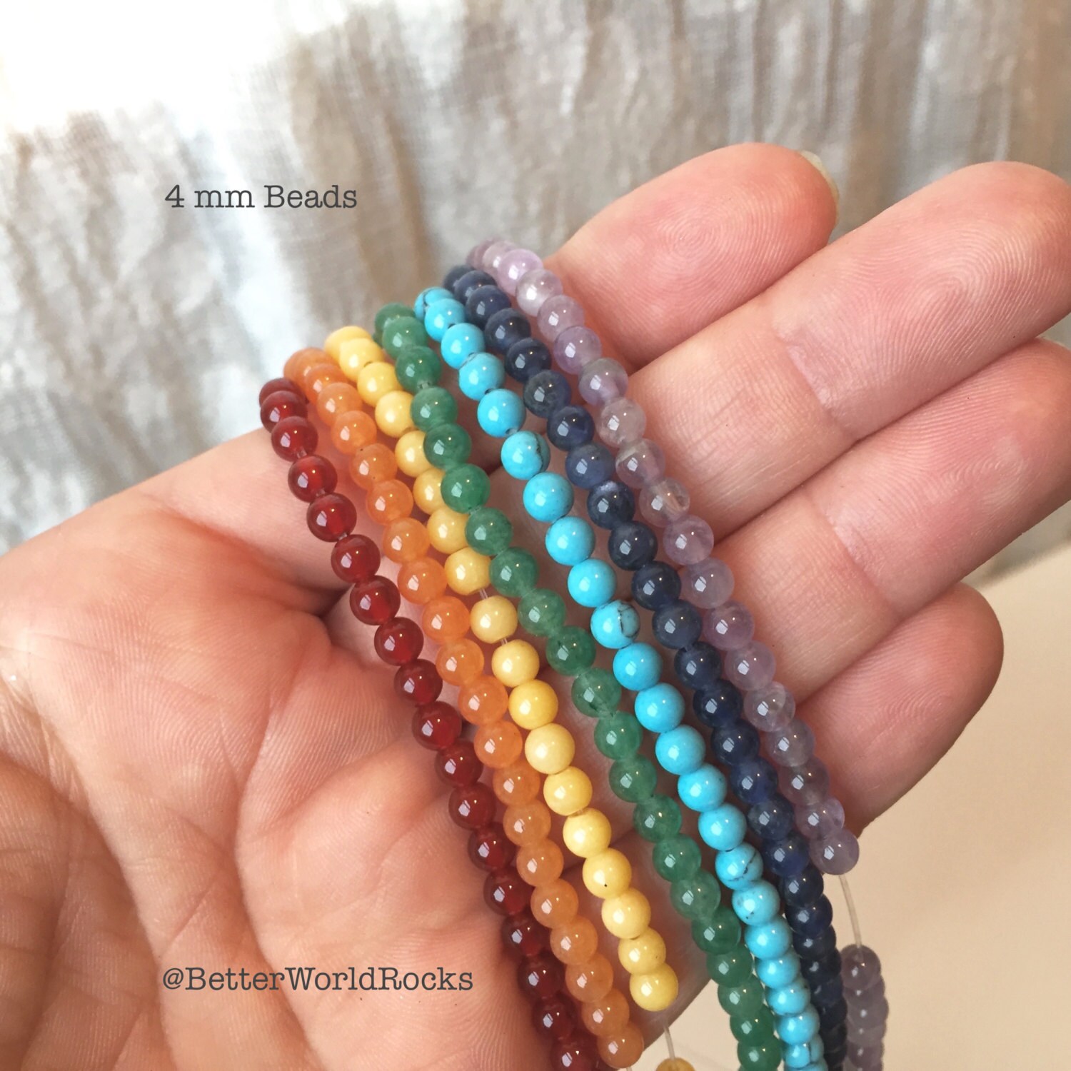 35 Pcs. 4mm Chakra Crystal BEADS Chakra Stone Bead Set - Etsy