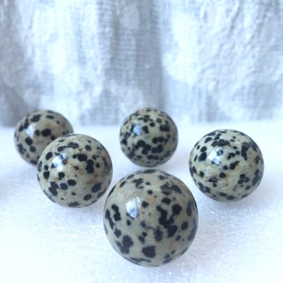 1pc. 20mm Dalmatian Jasper Healing Stones Genuine Gemstone | Etsy