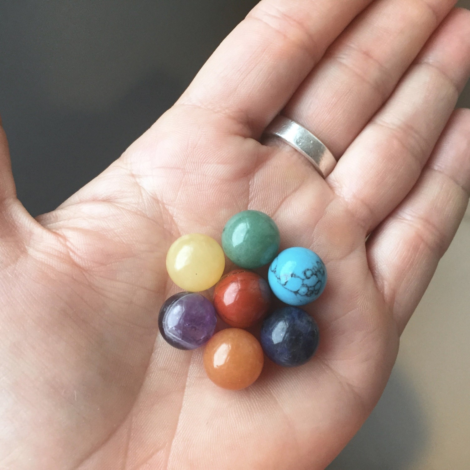 7 Chakra Stone Gift SET Chakra Crystals 12mm Genuine Chakra - Etsy