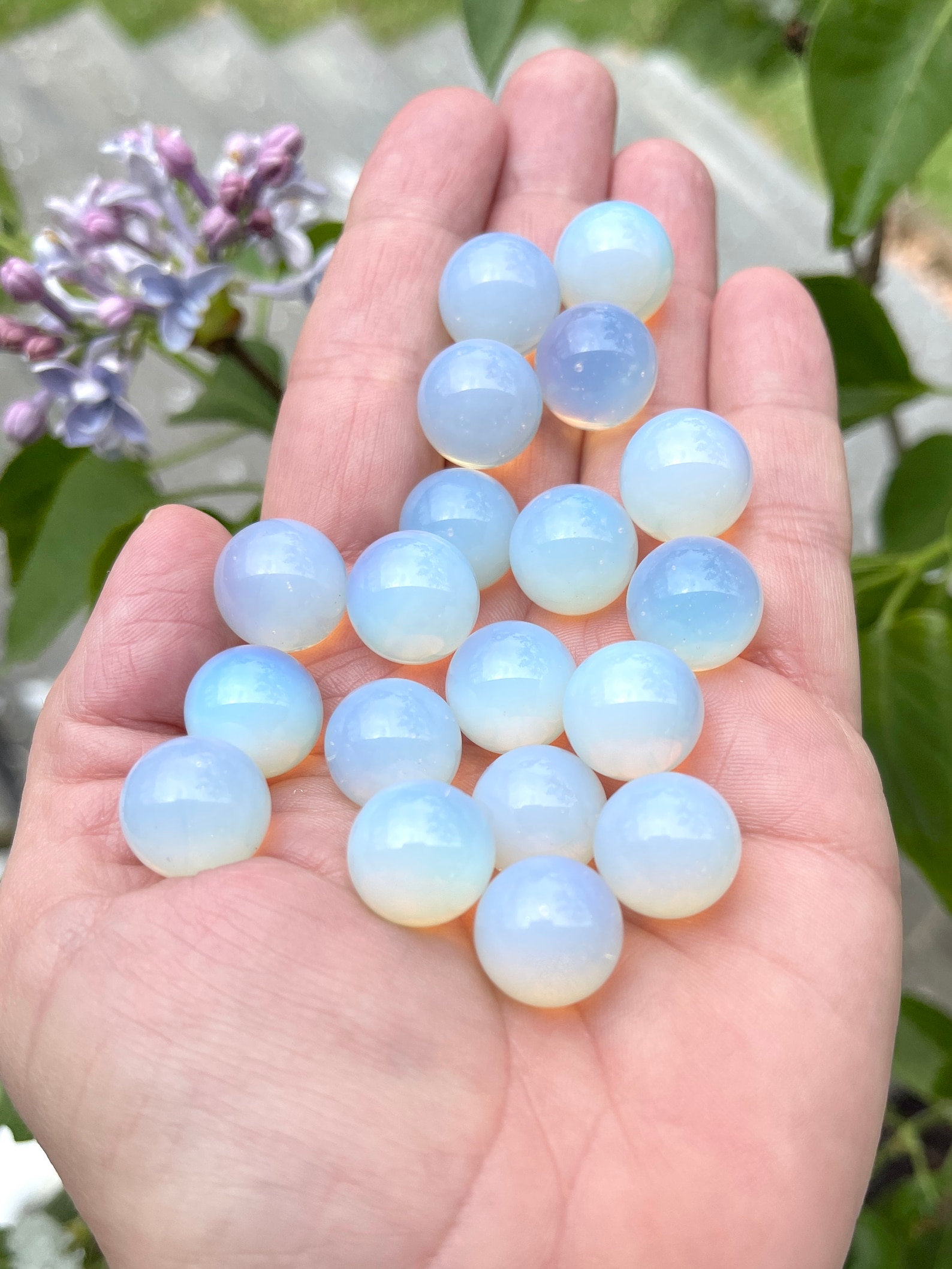 1 Pc. 14mm Opalite Sphere Crystal Ball Opalescent Glass - Etsy