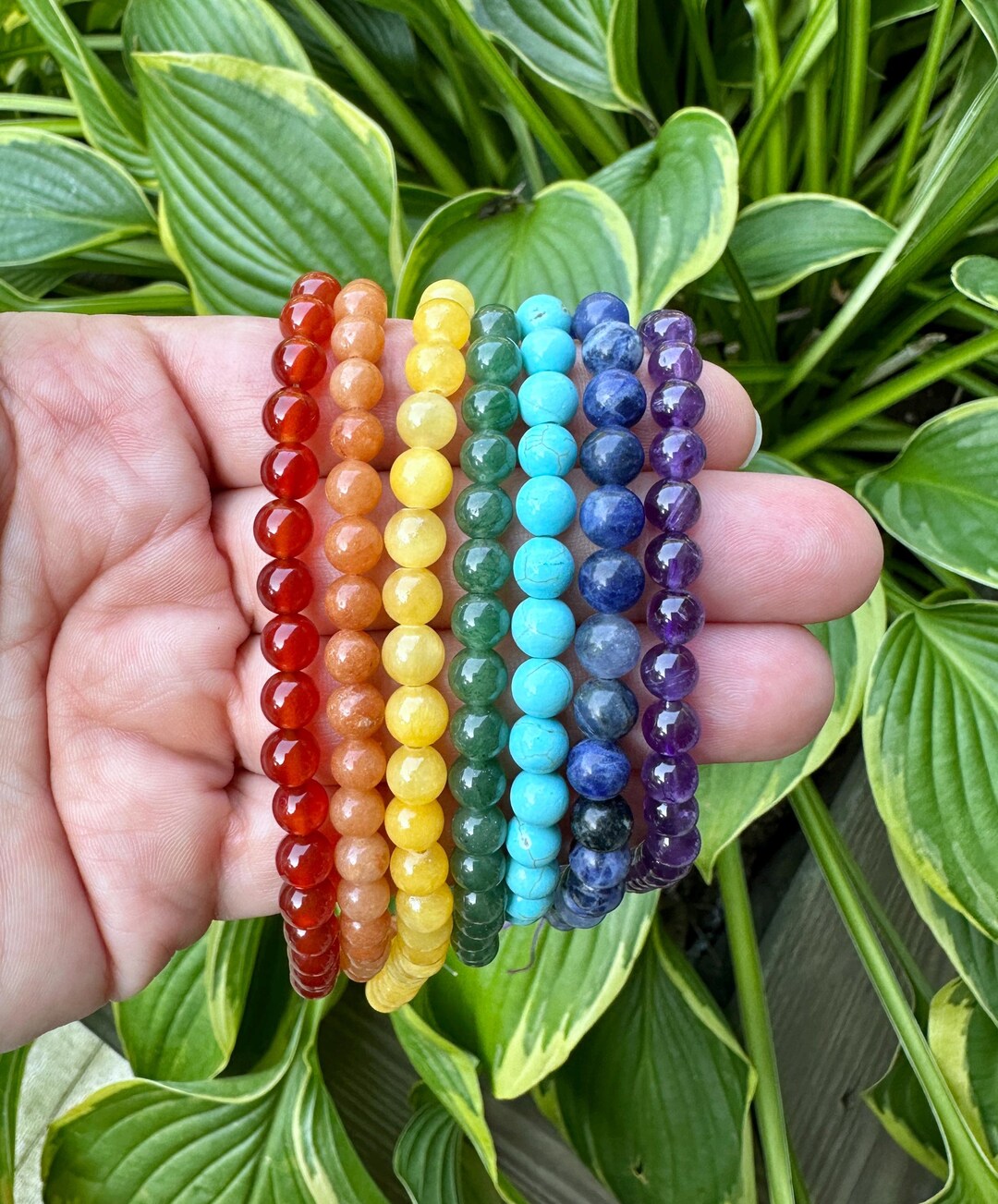 7 FULL Strands of 6mm Chakra Beads, 7 Chakra Bead Set, Healing Chakra ...