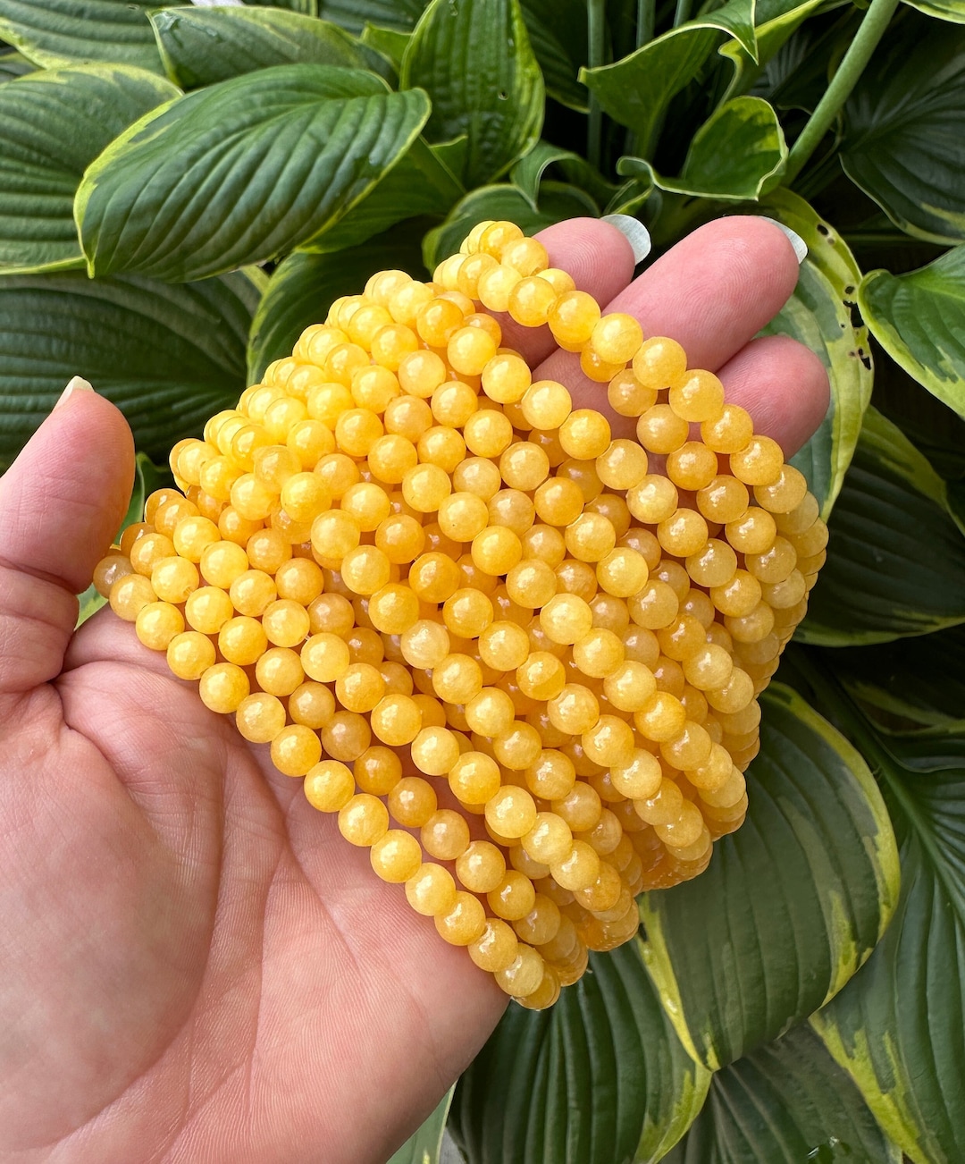 6mm Yellow Calcite Beads, Round Crystal Beads, Beads for Bracelets ...