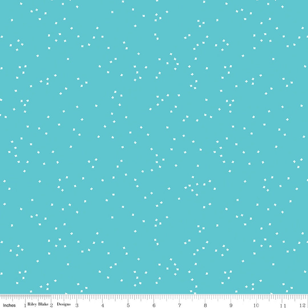 Riley Blake Blossom in Peacock, Quilting Fabric Sold by Half Yard - Etsy