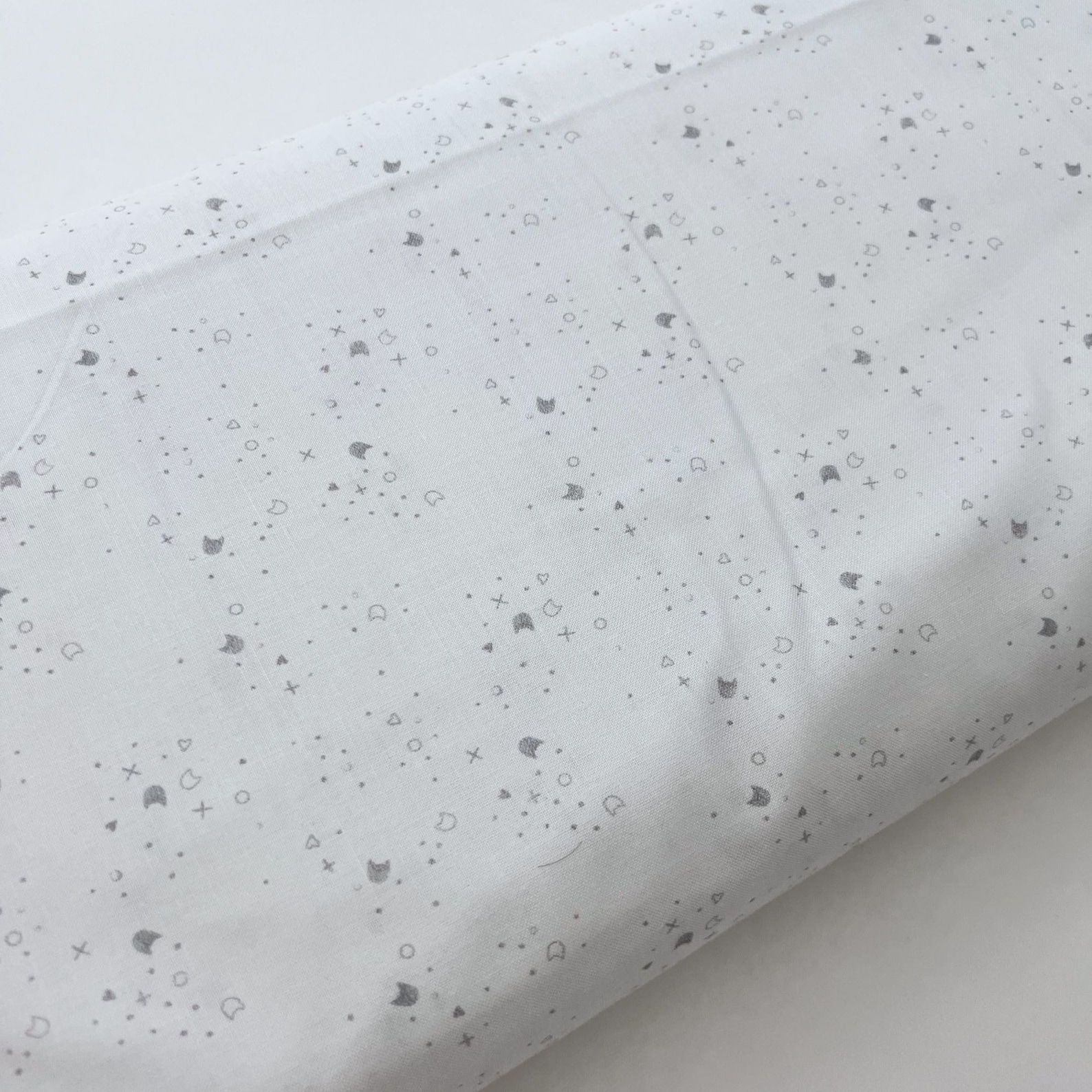 Dear Stella Kitty Litter in Pebble Low Volume Quilting Fabric Sold by ...