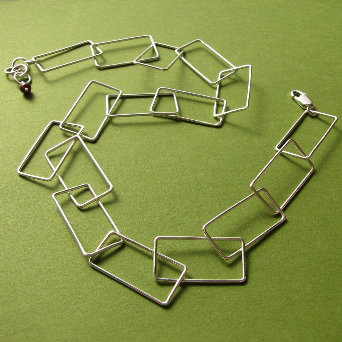 READY TO SHIP Rectangulation: Sterling Silver Handcrafted Rectangle ...