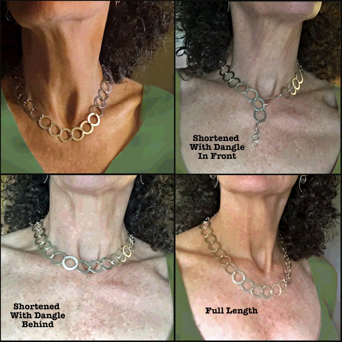 READY TO SHIP Riveted Loop Necklace: Handcrafted Sterling - Etsy New ...