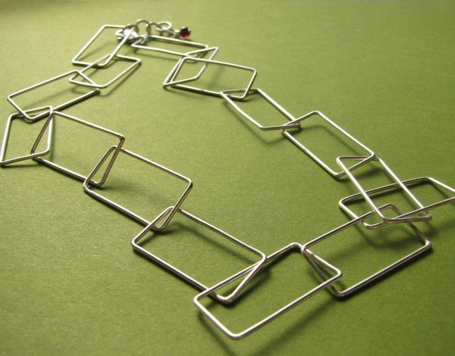 READY TO SHIP Rectangulation: Sterling Silver Handcrafted Rectangle ...