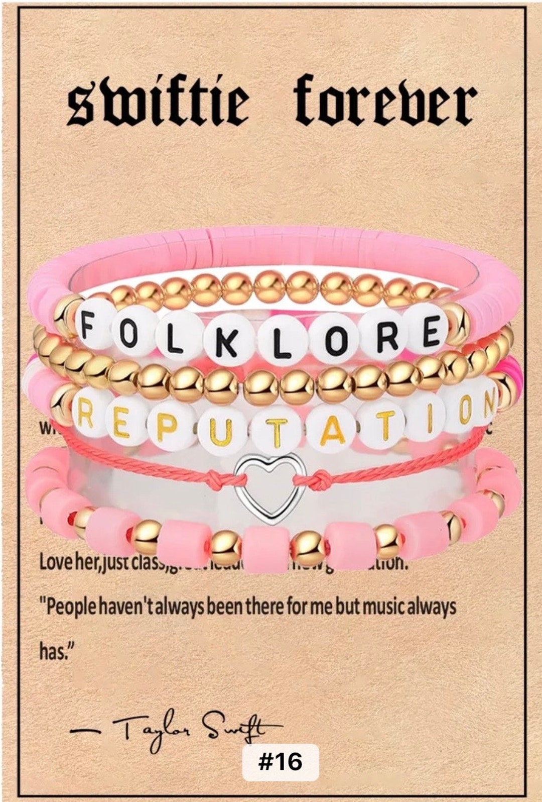 Taylor Swift the Eras Tour reputation Friendship Bracelet - Etsy