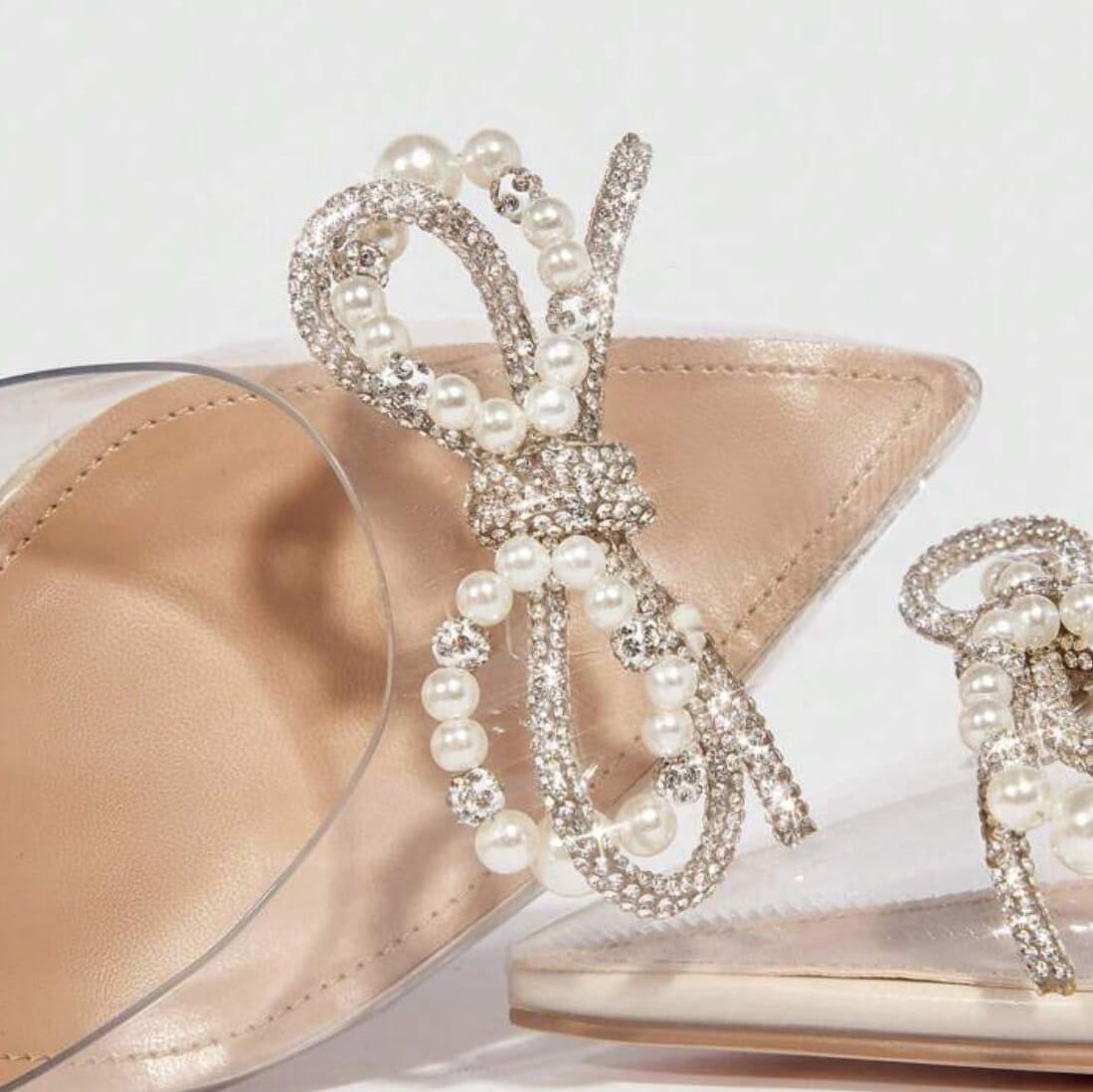 Transparent Bow Heel - Etsy