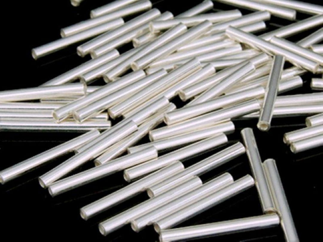 KC-029 Thai Karen Hill Tribe Handmade Silver 20 Plain Straight Tube ...