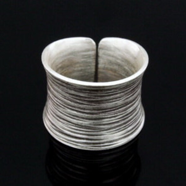 Scratched Ring - Etsy
