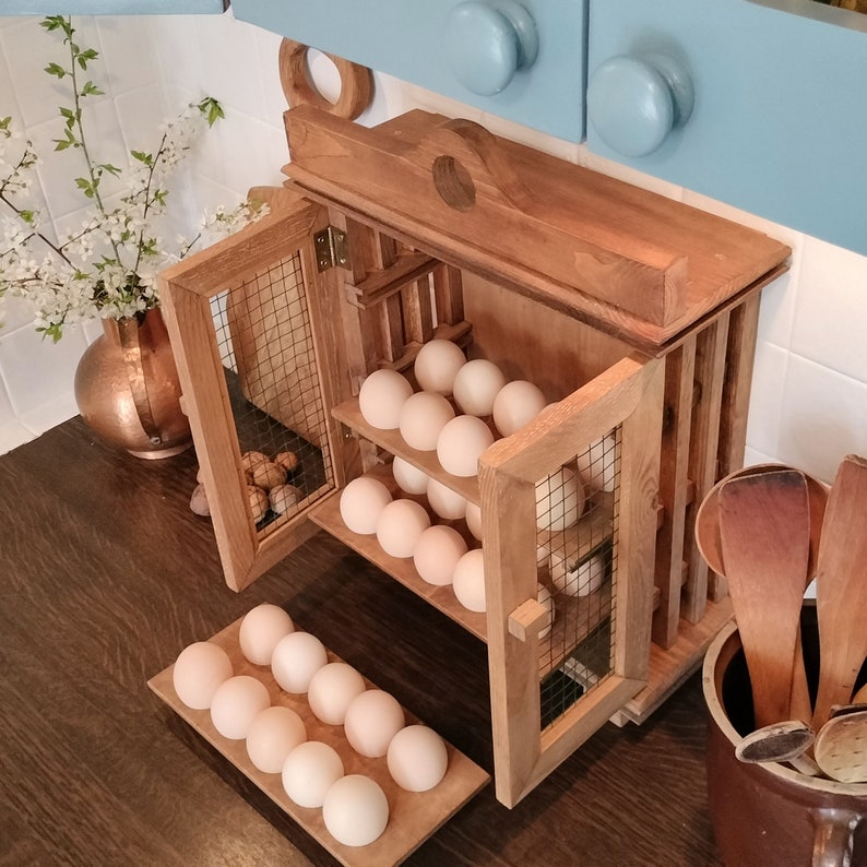 Egg Cabinet, Egg Shelf, Egg Container, Egg House, Wedding Gift, Kitchen ...