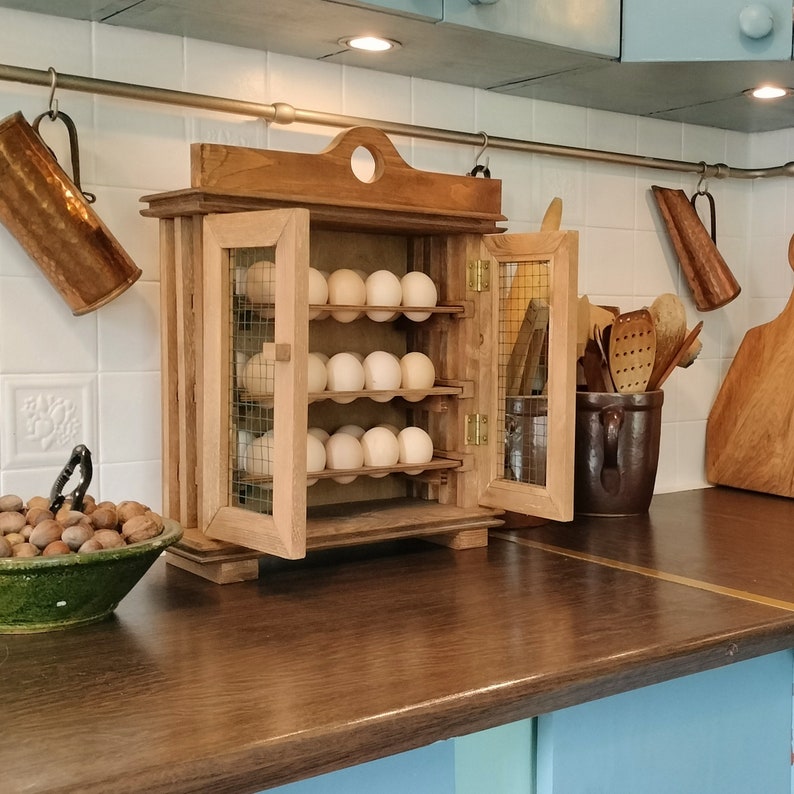 Egg Cabinet, Egg Shelf, Egg Container, Egg House, Wedding Gift, Kitchen ...