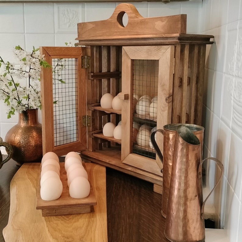Egg Cabinet, Egg Shelf, Egg Container, Egg House, Wedding Gift, Kitchen ...