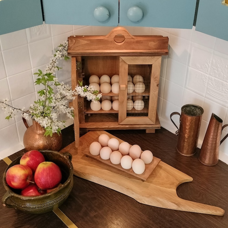 Egg Cabinet, Egg Shelf, Egg Container, Egg House, Wedding Gift, Kitchen ...