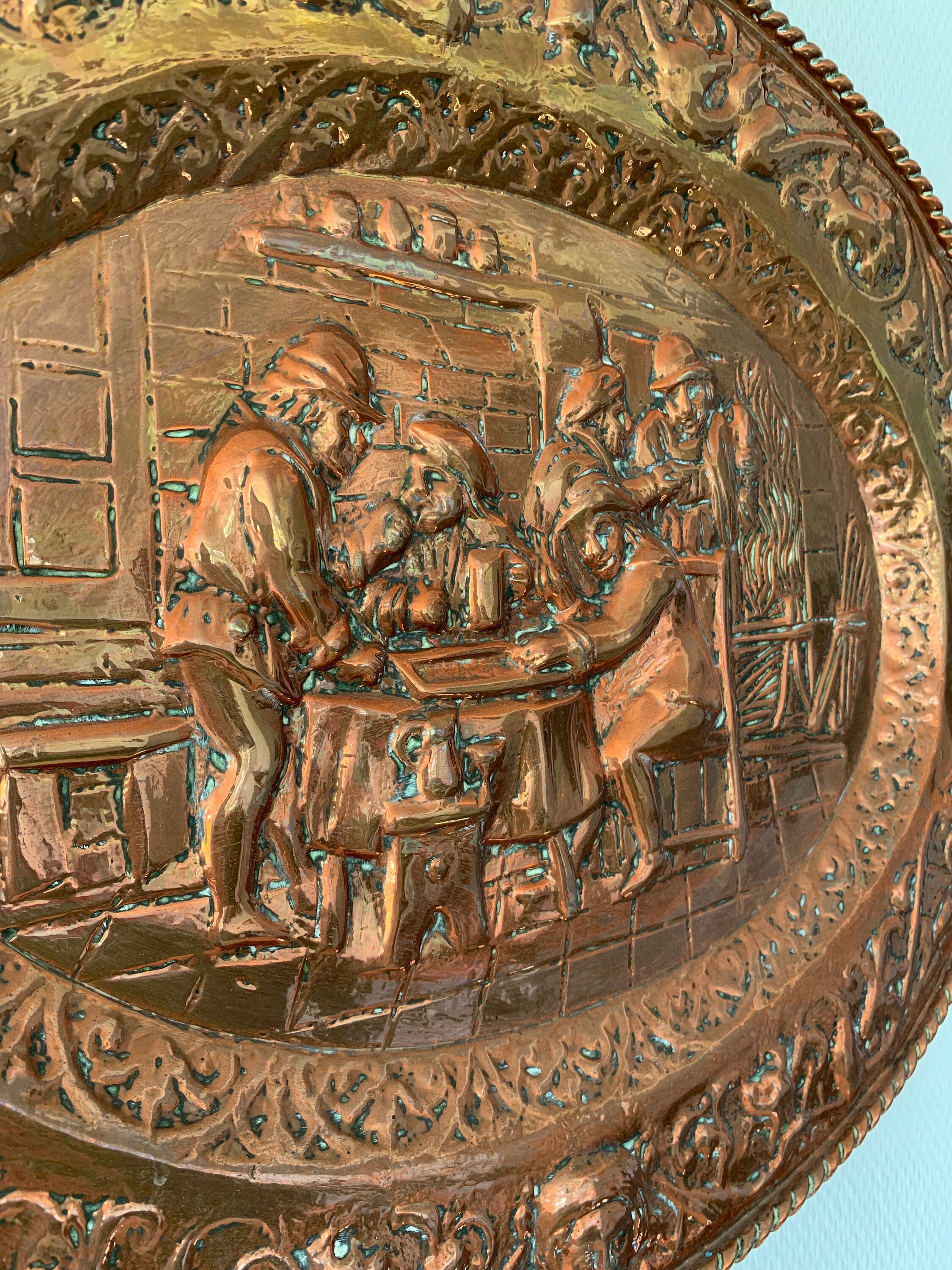 Vintage Copper Wall Art, Rustic Wall Hanging, Wall Decor, Rustic Art ...