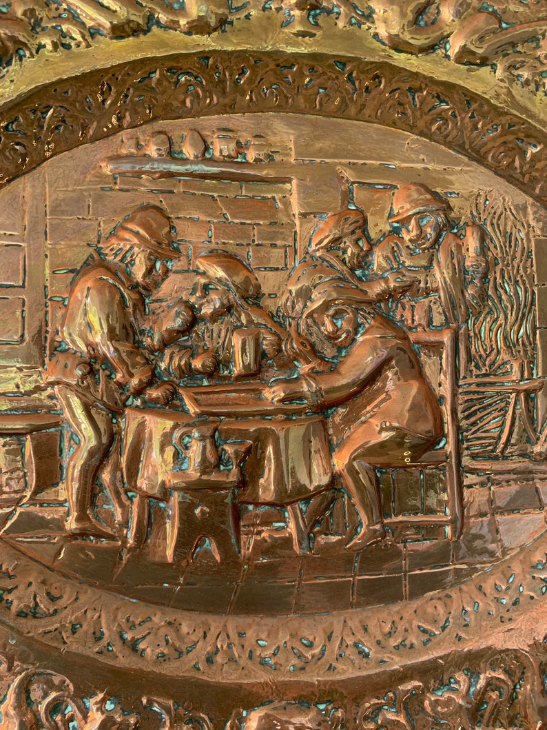 Vintage Copper Wall Art, Rustic Wall Hanging, Wall Decor, Rustic Art ...