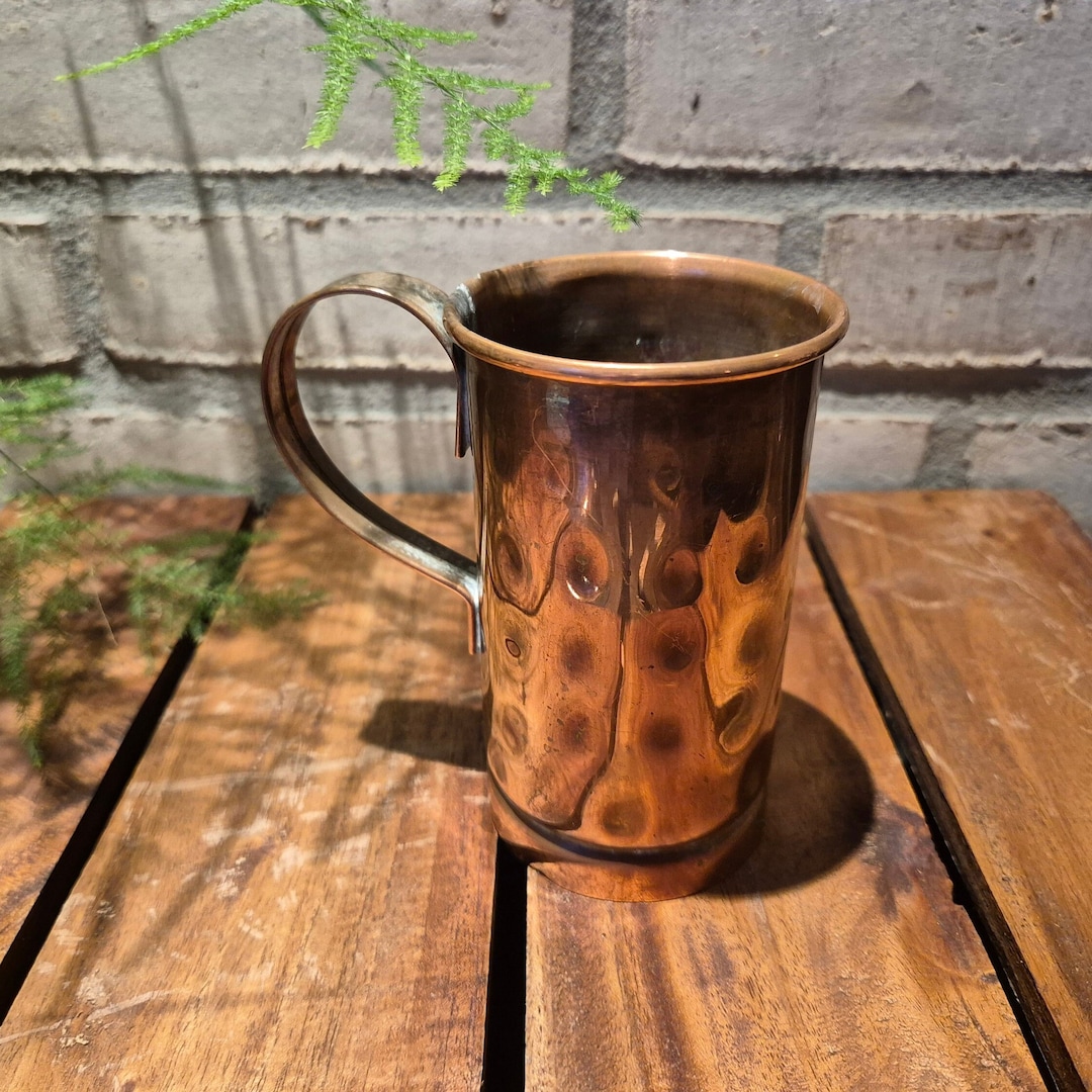 Vintage Copper Cup, Rustic Kitchen, Rustic Cup, Cottagecore - Etsy