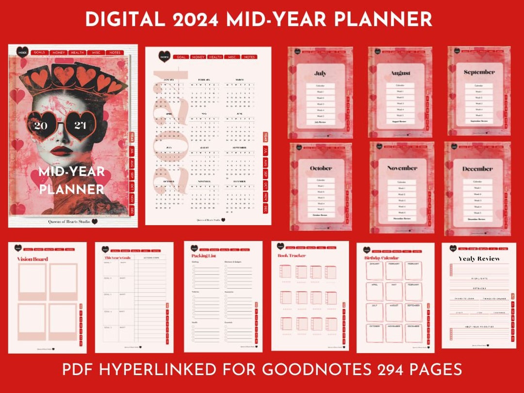Digital & Printable 2024 Mid-year Planner - Etsy