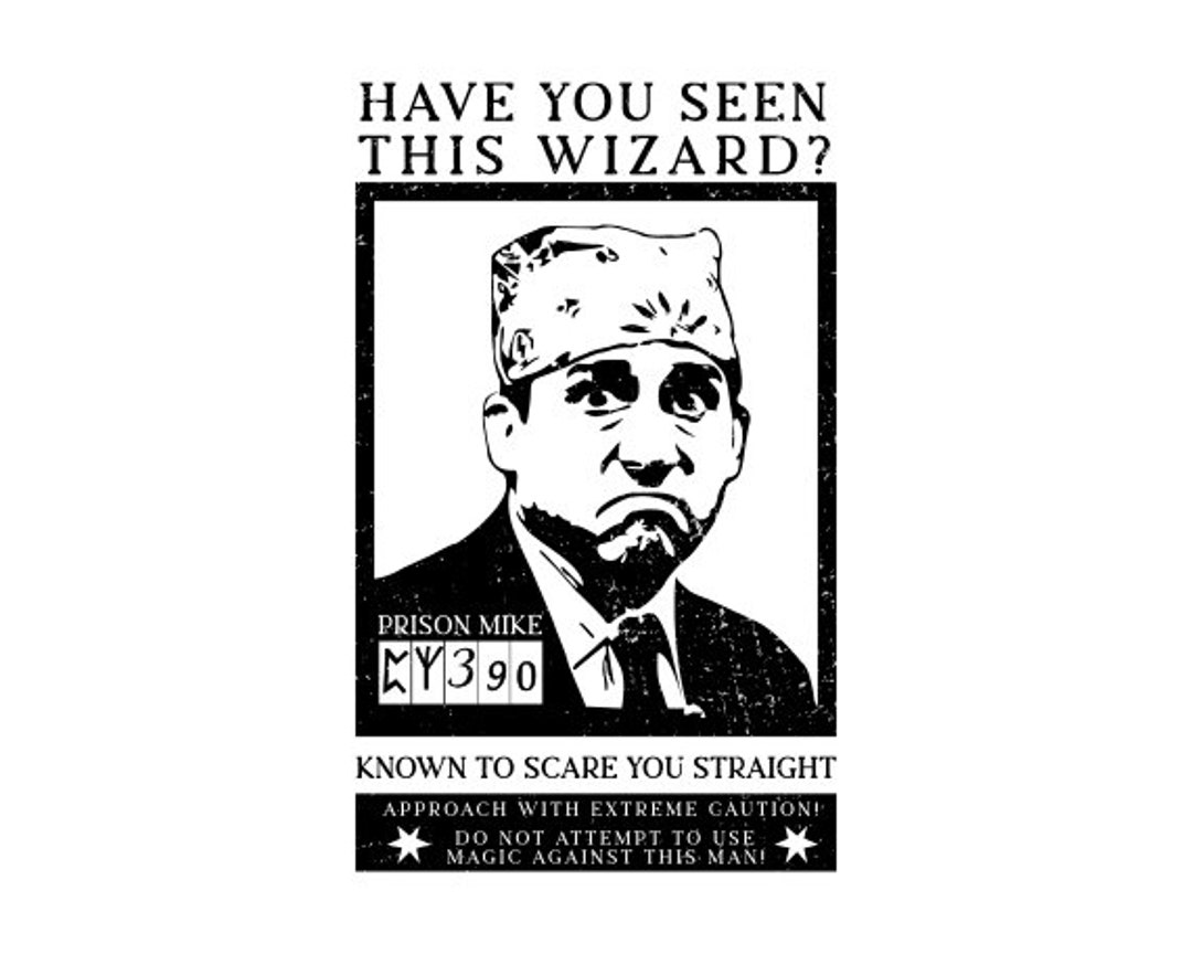 Buy Prison Mike Dangerous Wizard Svg Png, Micheal Scott SVG PNG, Wizard ...