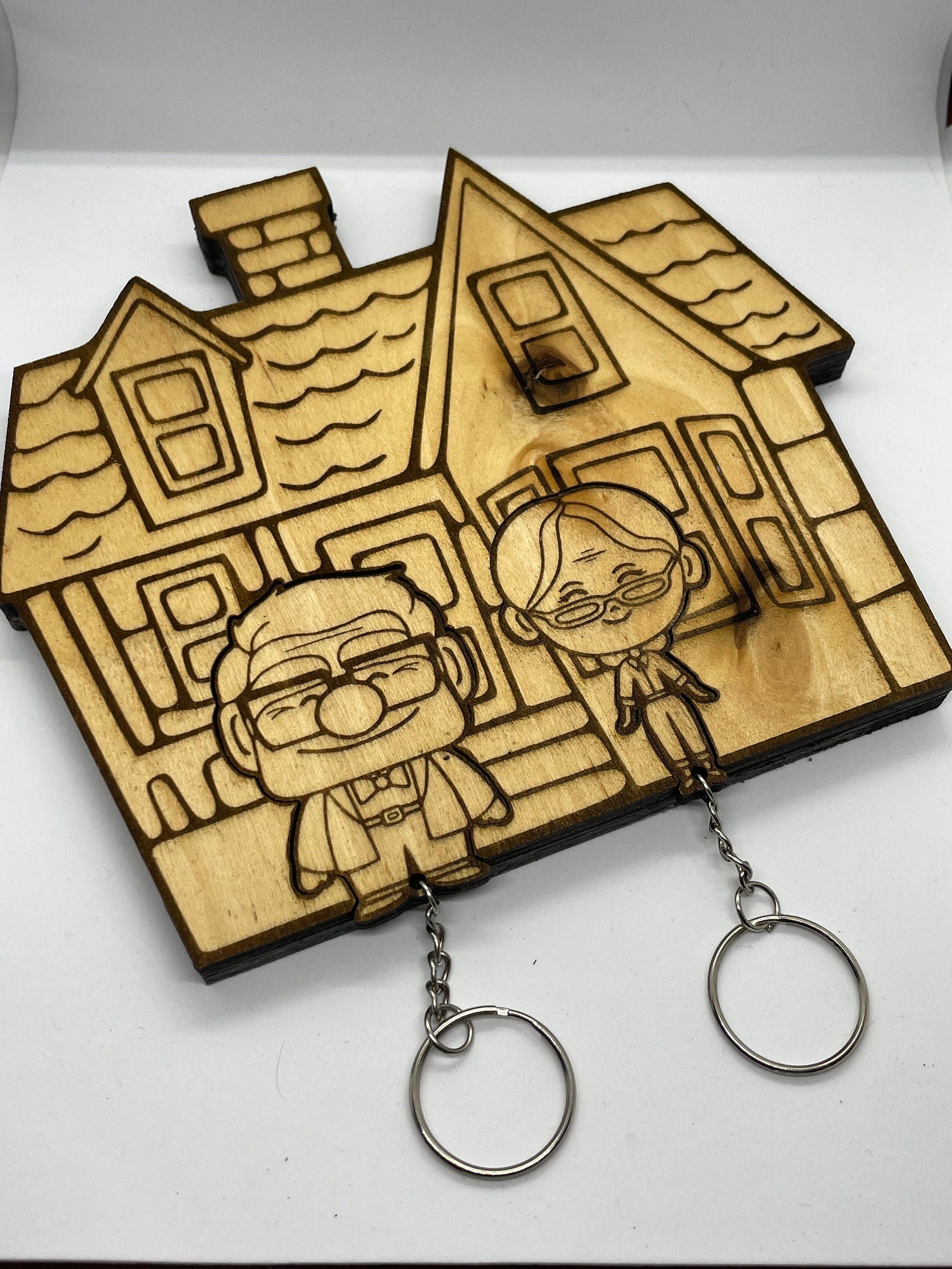 Keychain. up Movie, House, Carl and Ellie Key Holder - Etsy