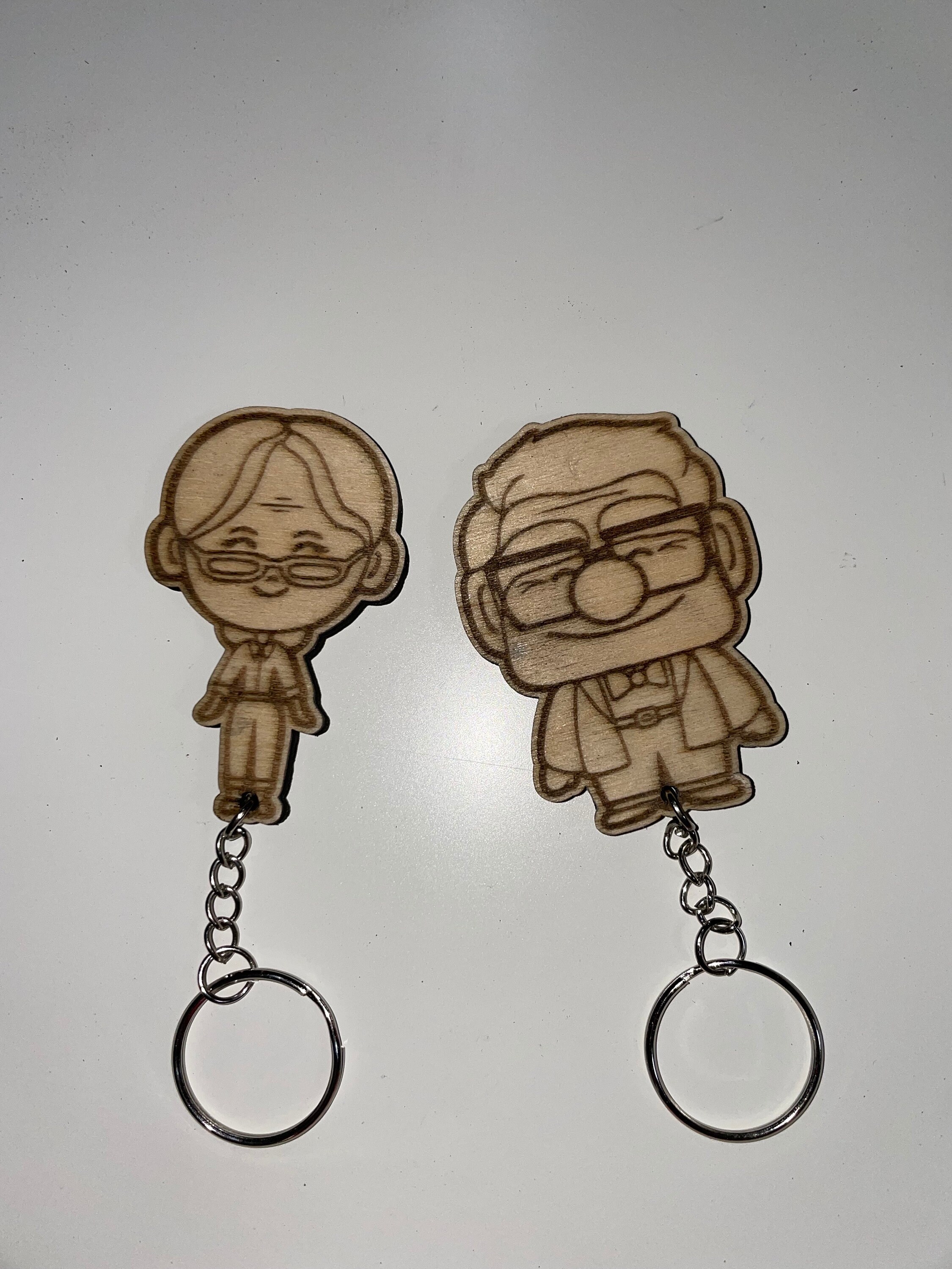 Keychain. up Movie, House, Carl and Ellie Key Holder - Etsy