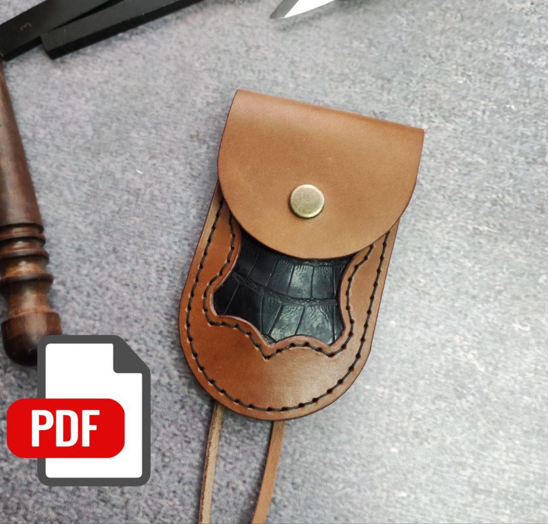 Leather Key Case PDF Pattern. Key Holder With Leather Cutout | Format ...