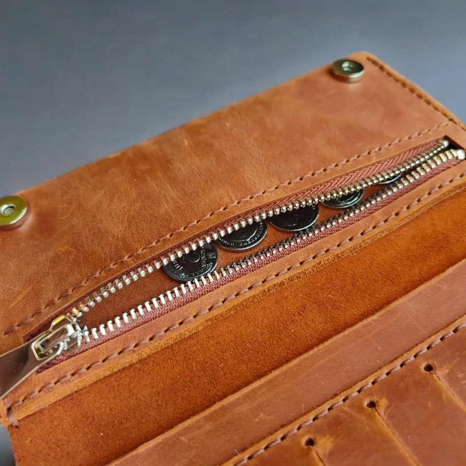 Leather Long Wallet Pattern PDF, SVG | Zipper Wallet Pattern With Video ...