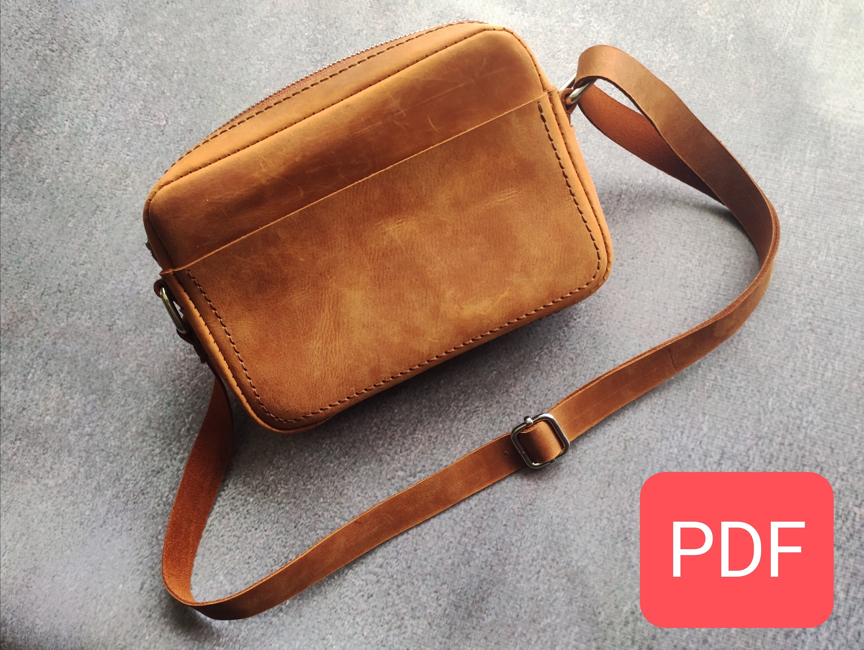 Leather Messenger Bag PDF Pattern Man Messenger Bag Woman Messenger Bag Shoulder Messenger Baga4 ...