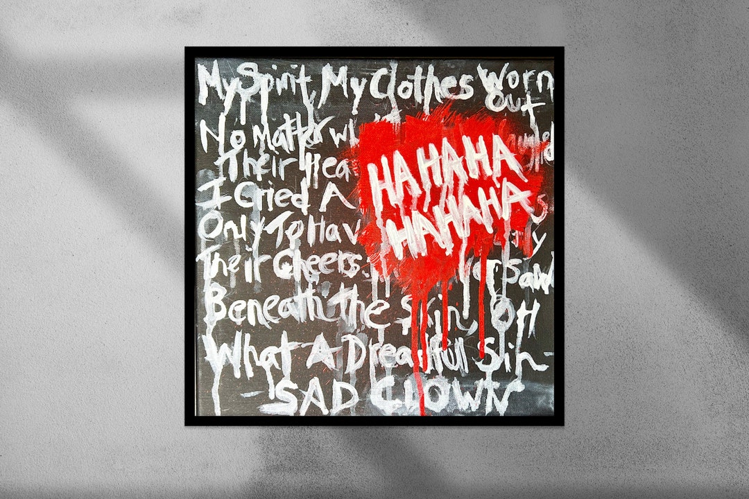 The Joker 2 - HAHA Original Graffiti Quote Art | Strong Language ...