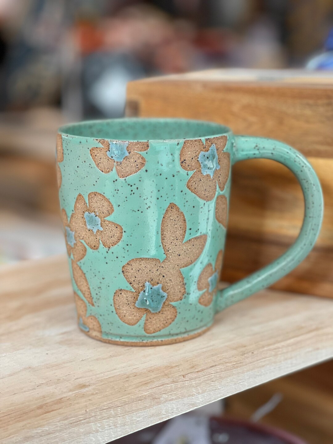Calypso Blues Tropical Mug // Handmade Pottery Mug Ready to Ship - Etsy