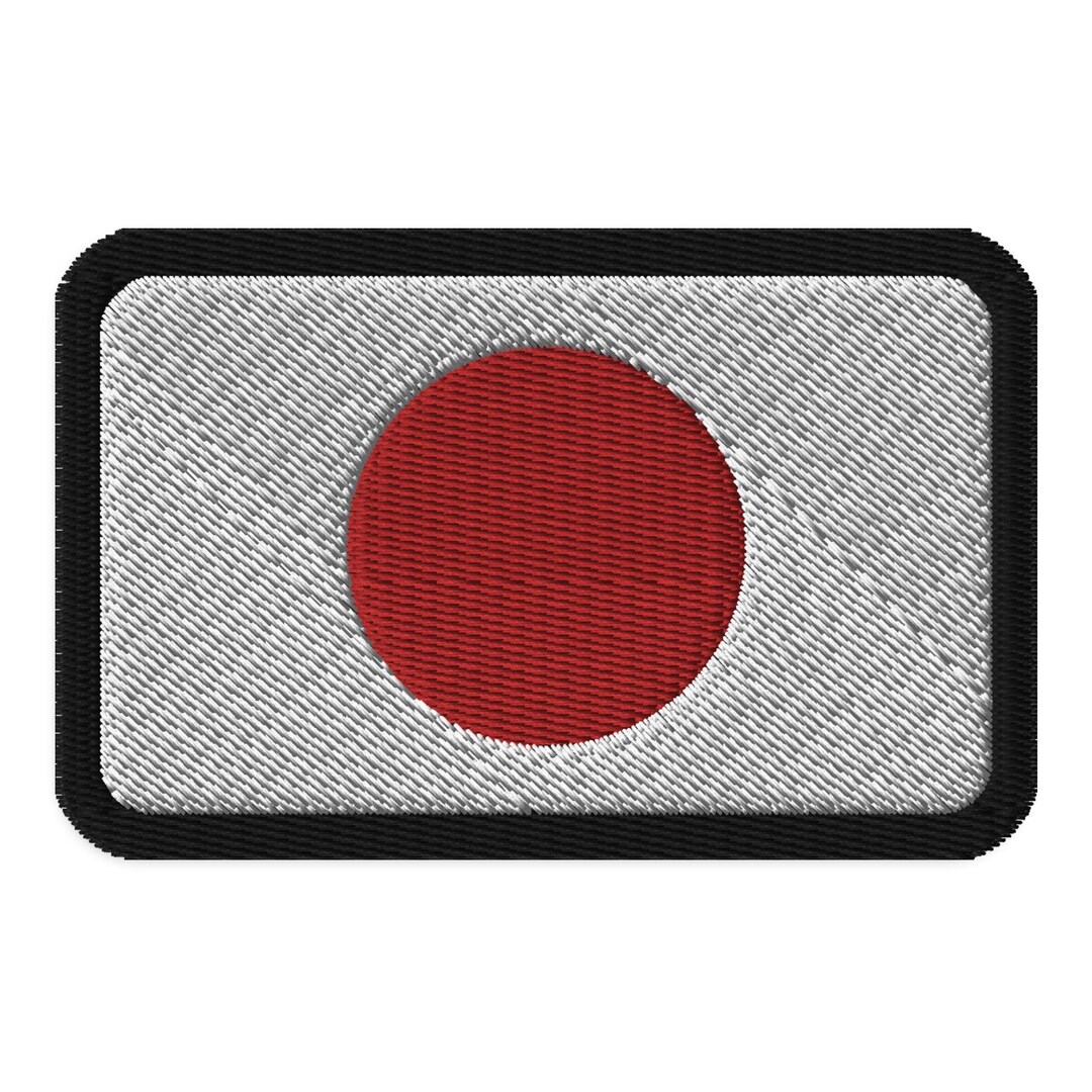 Japan Flag Embroidered Patch - Etsy