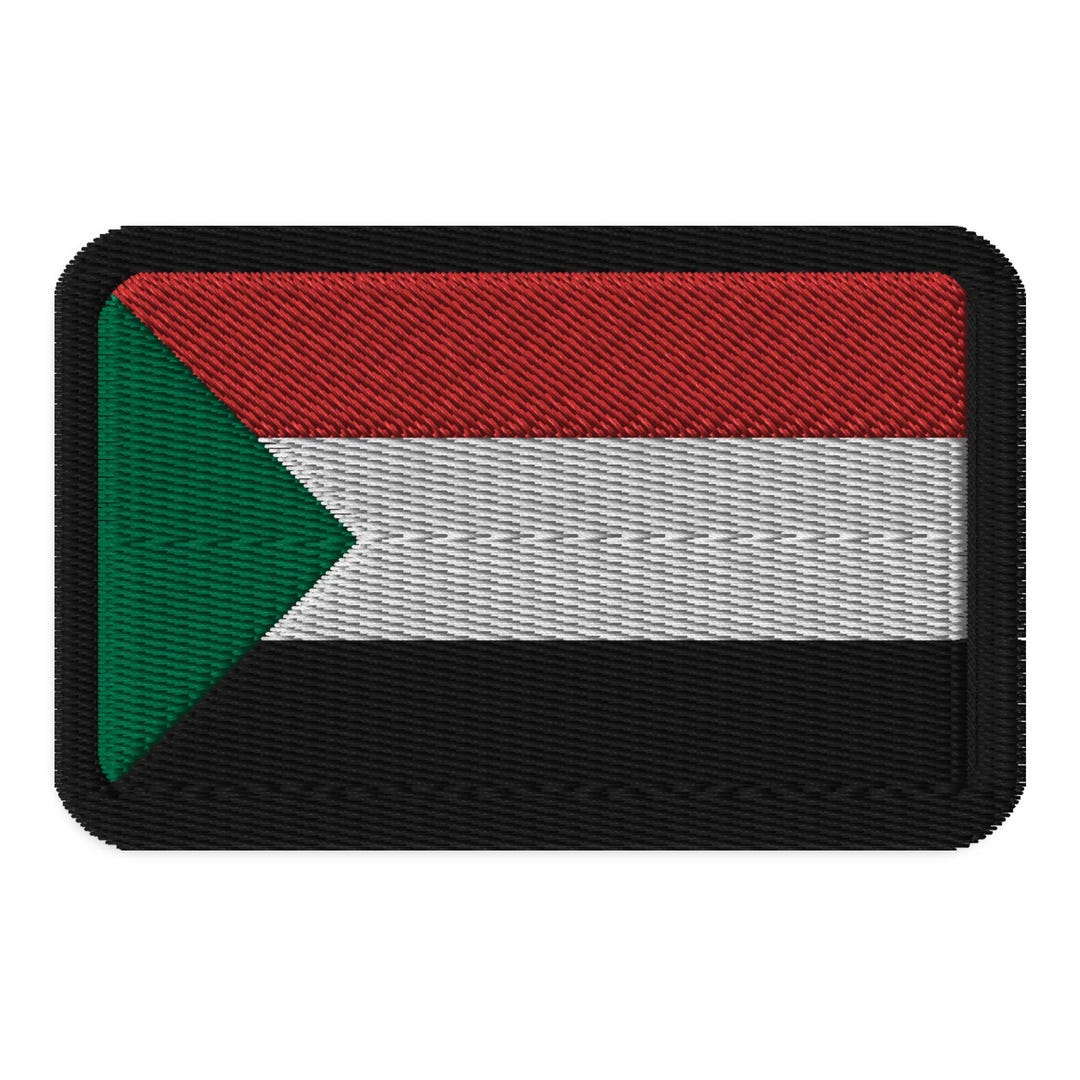 Sudan Flag Embroidered Patch - Etsy