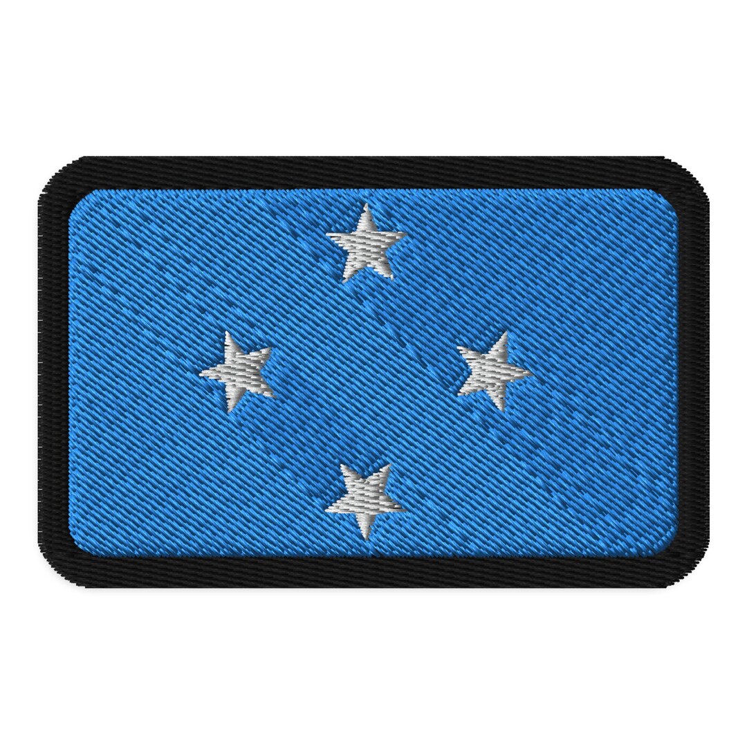 Micronesia Flag Embroidered Patch - Etsy