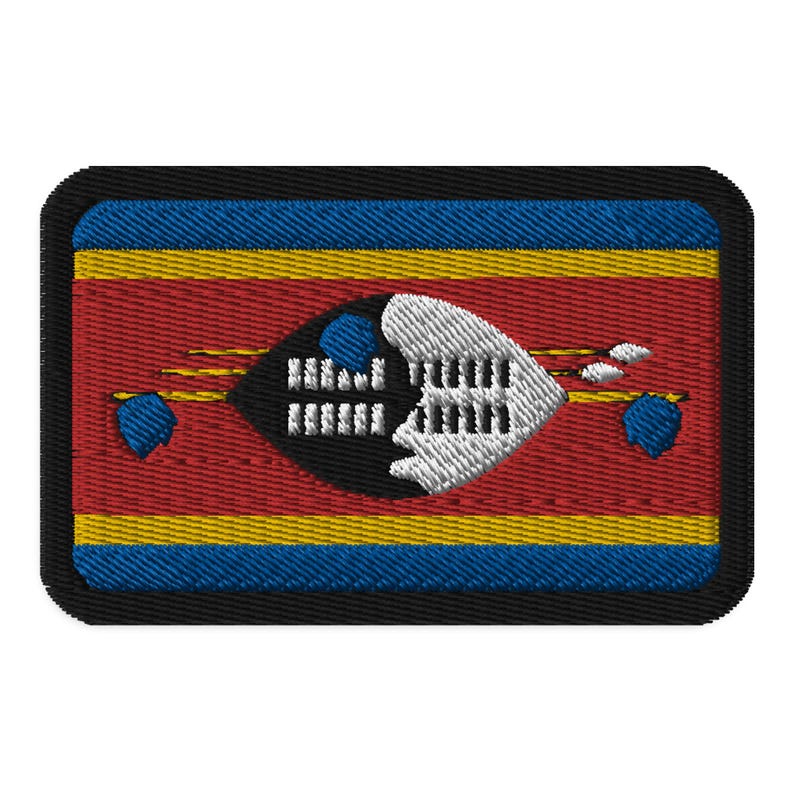 Eswatini Flag Embroidered Patch - Etsy