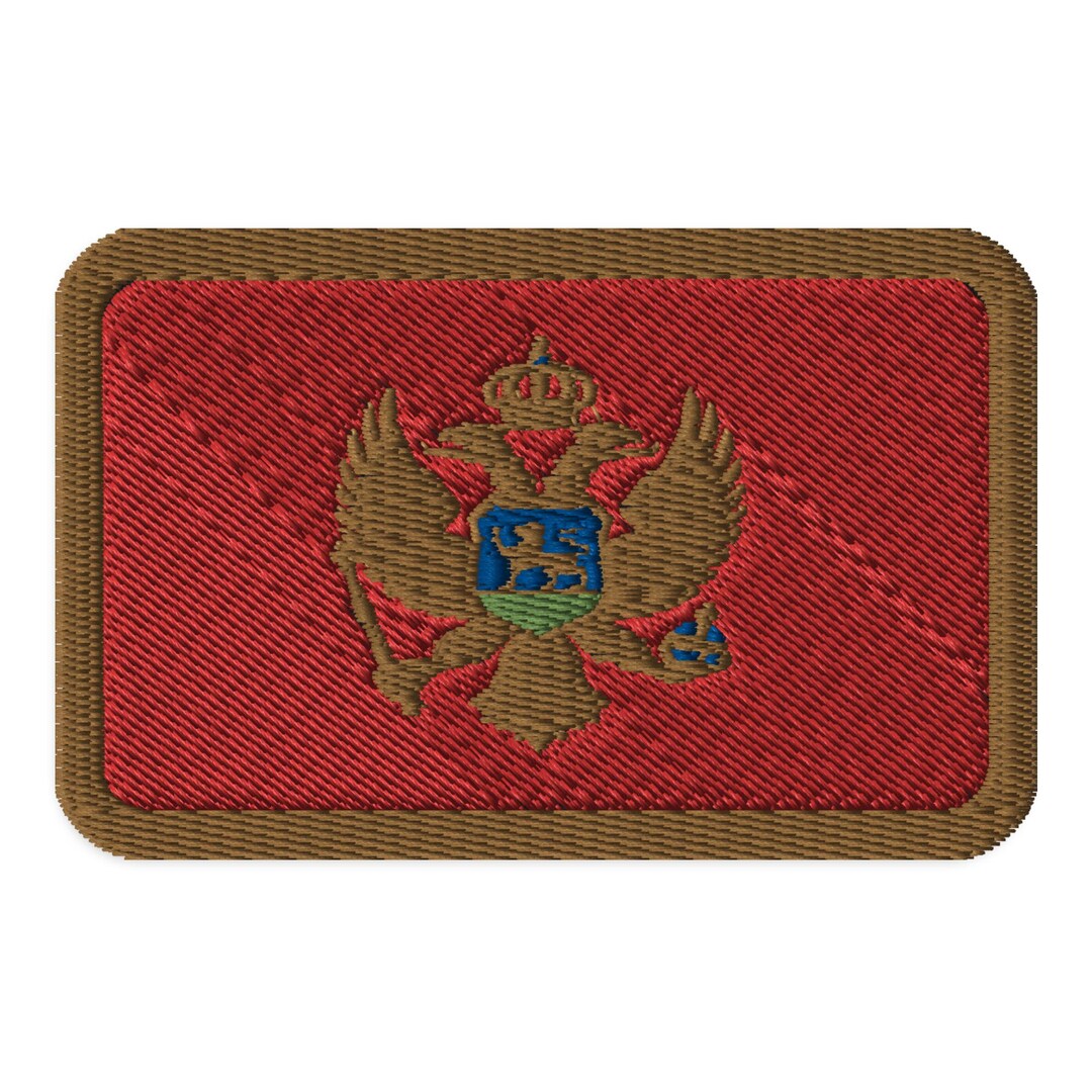 Montenegro Flag Embroidered Patch - Etsy