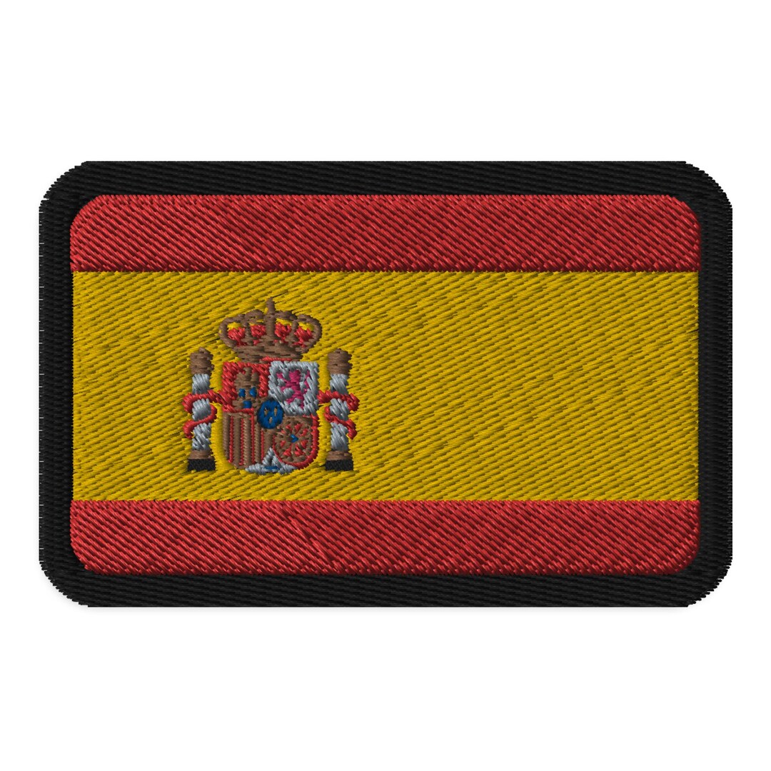 Spain Flag Embroidered Patch - Etsy